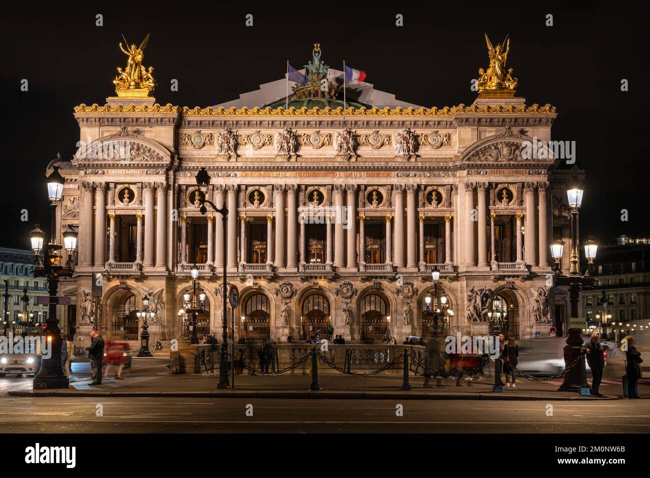 The Palais Garnier also known as Opera Garnier in the Place de l'Opera ...