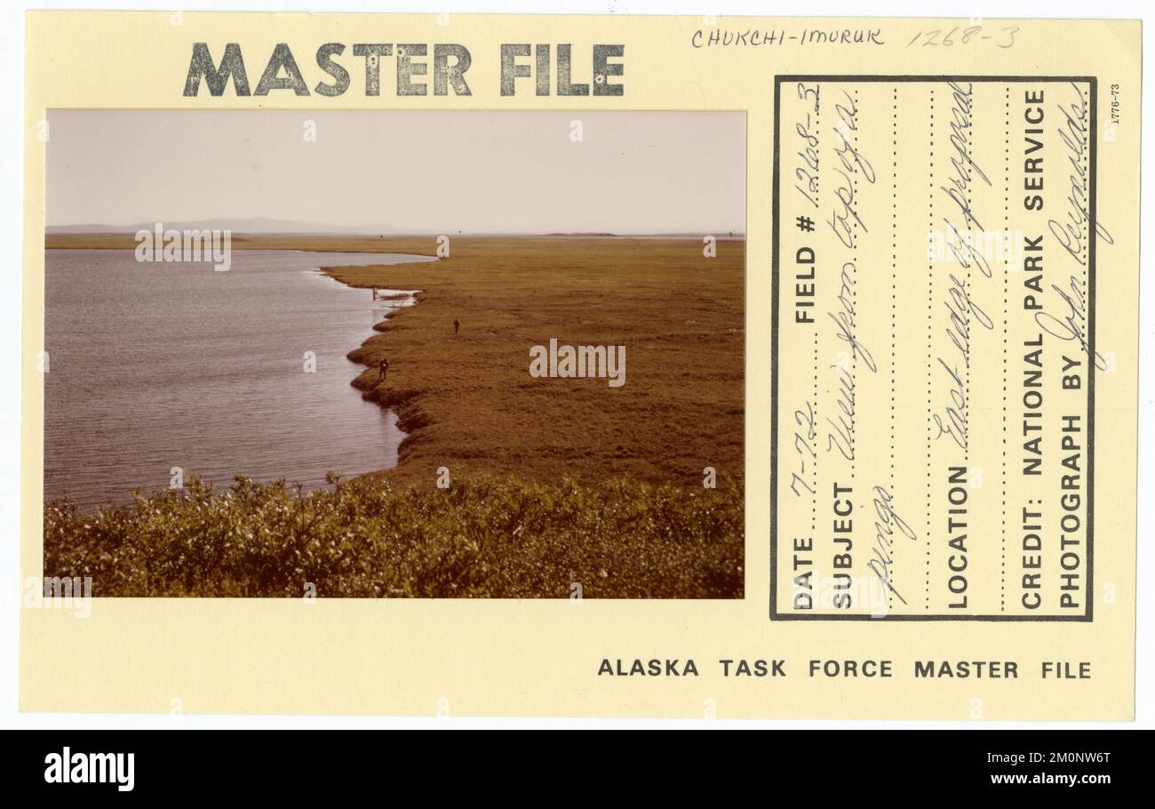 View from top of a pingo. Alaska Task Force Photographs Stock Photo - Alamy