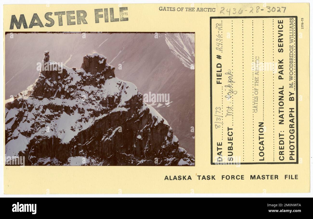 Mount Igikpak. Alaska Task Force Photographs Stock Photo - Alamy