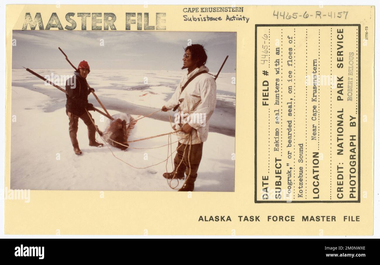 Eskimo seal hunters Cut Out Stock Images & Pictures - Alamy
