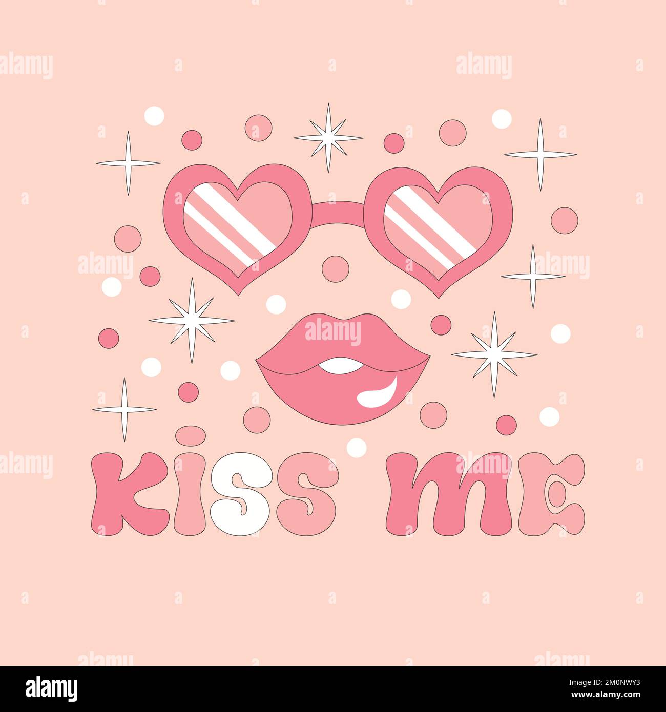 Lettering retro 70s style Stock Vector Images - Alamy