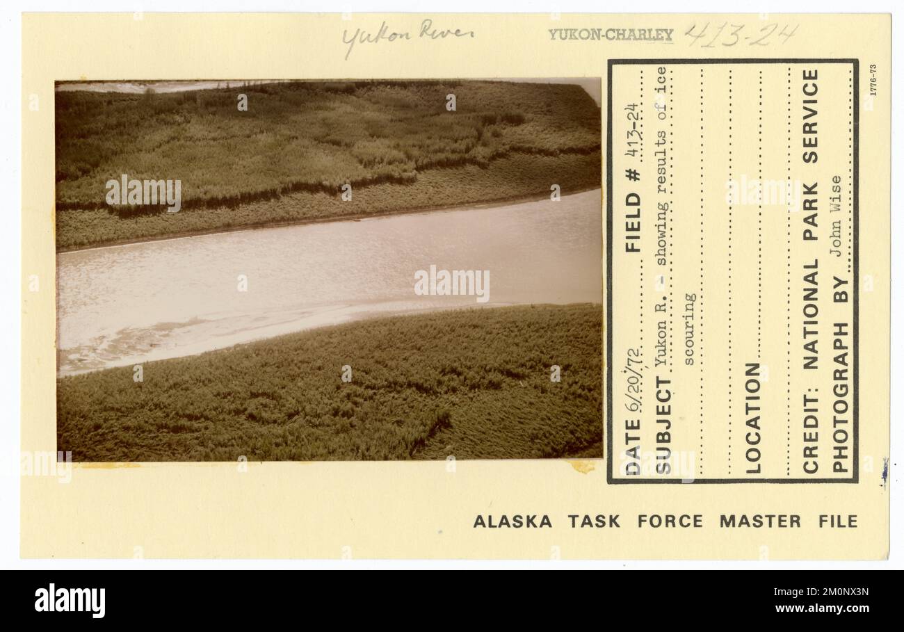 Yukon River - showing results of ice scouring. Alaska Task Force ...