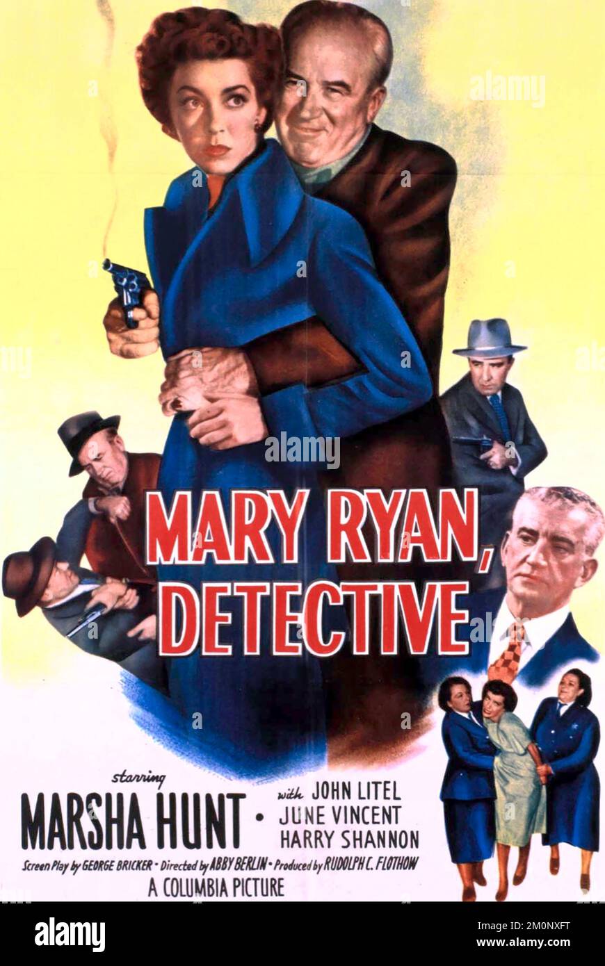 MARY RYAN, DETECTIVE 1949 Columbia Pictures film with Marsha Hunt Stock Photo - Alamy