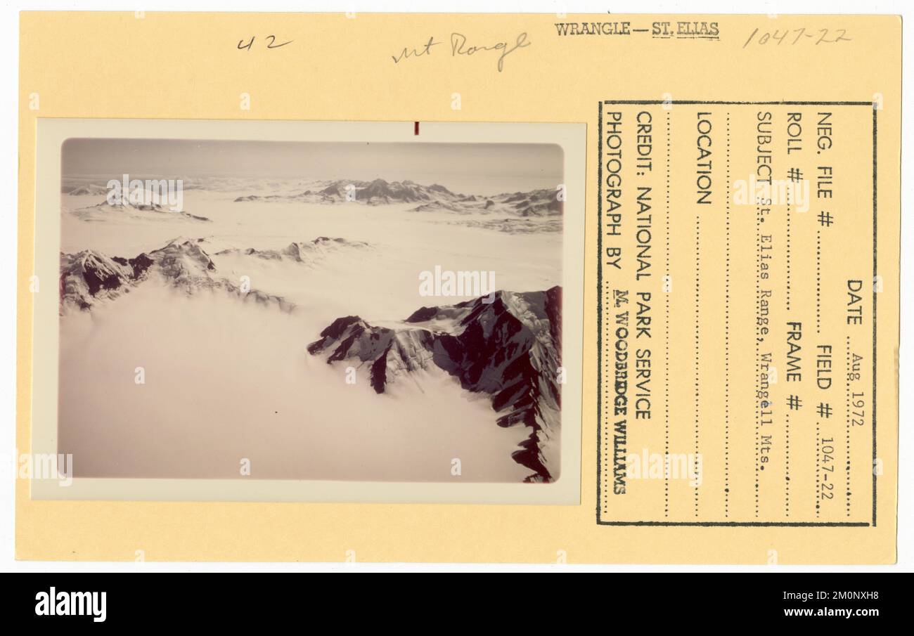 Saint Elias Range, Wrangell Mountains. Alaska Task Force Photographs ...