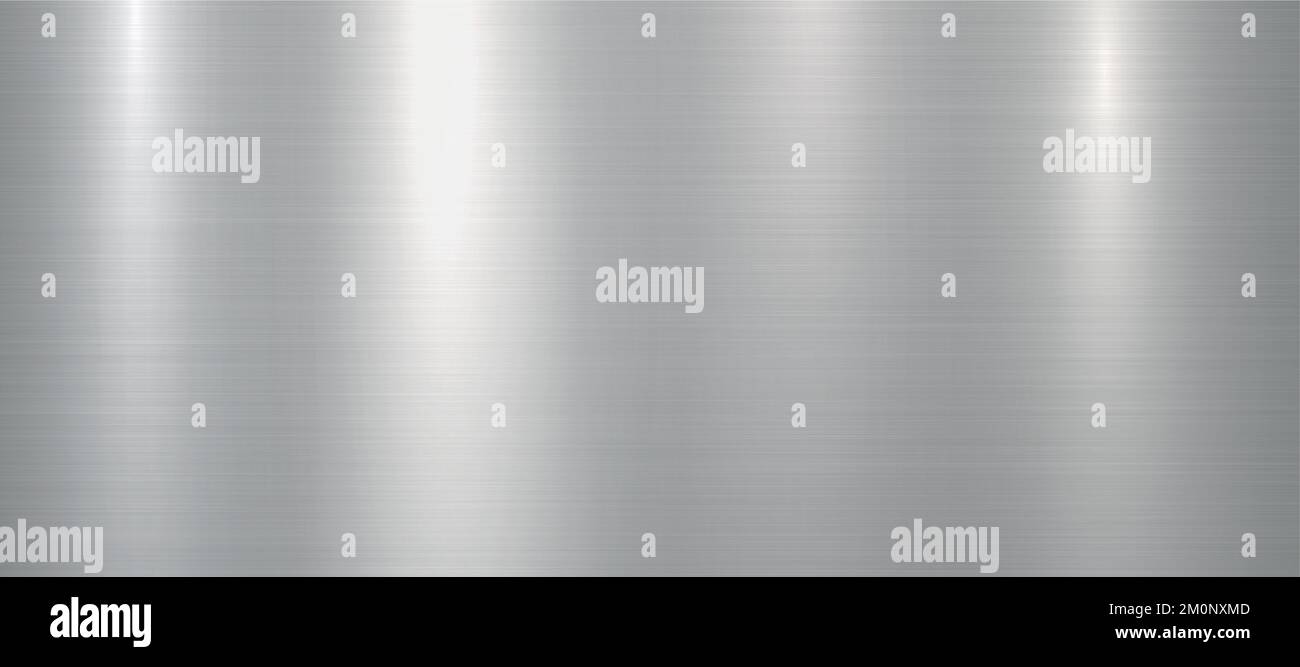 Panoramic background silver steel metal texture - Vector illustration ...