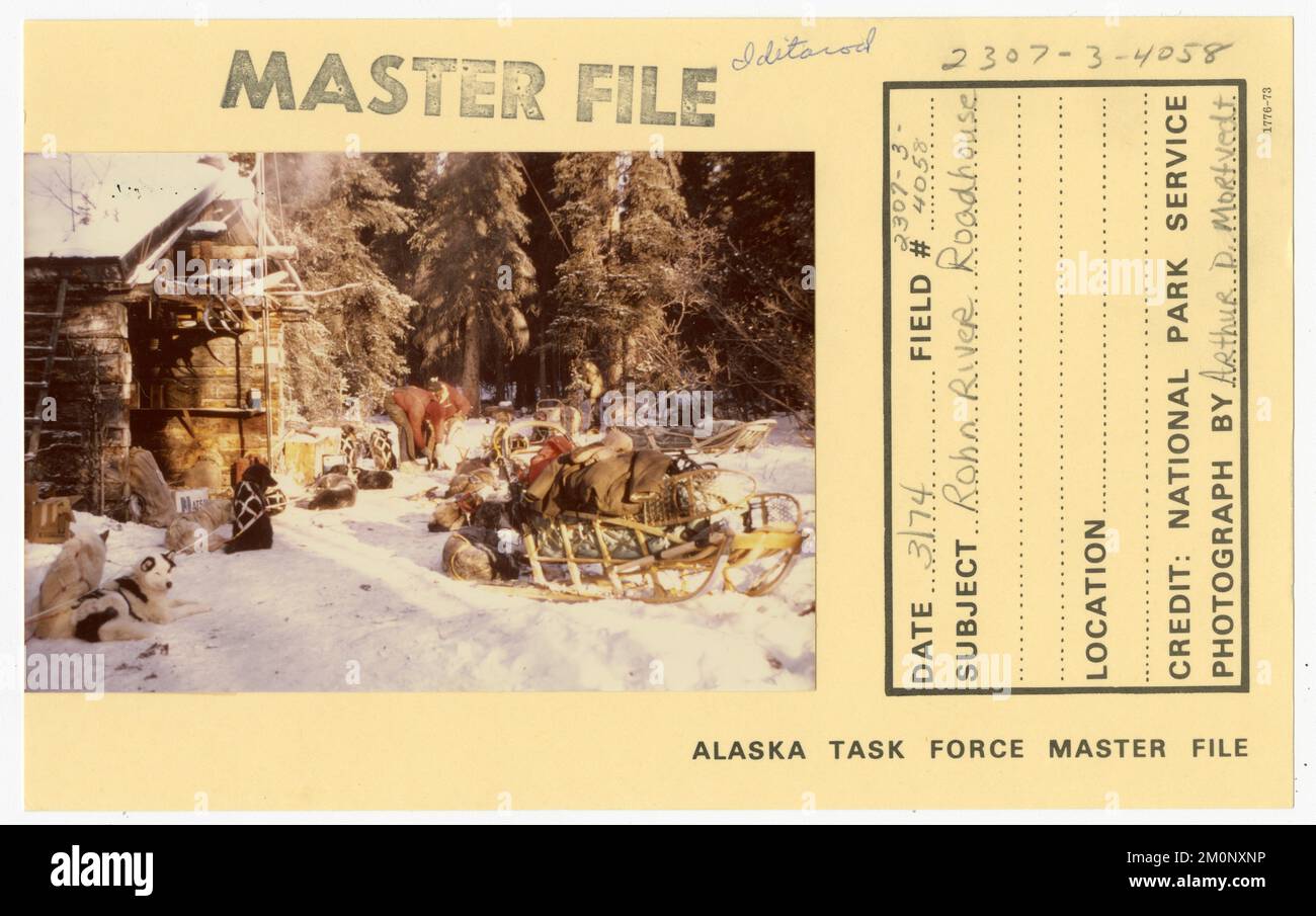 Rohn River roadhouse. Alaska Task Force Photographs Stock Photo - Alamy