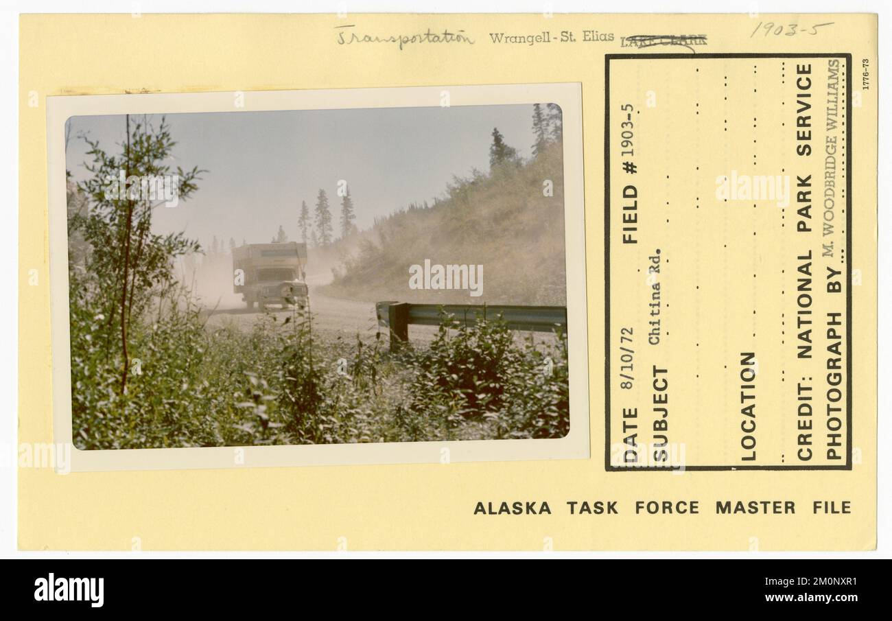 Chitina Road. Alaska Task Force Photographs Stock Photo - Alamy