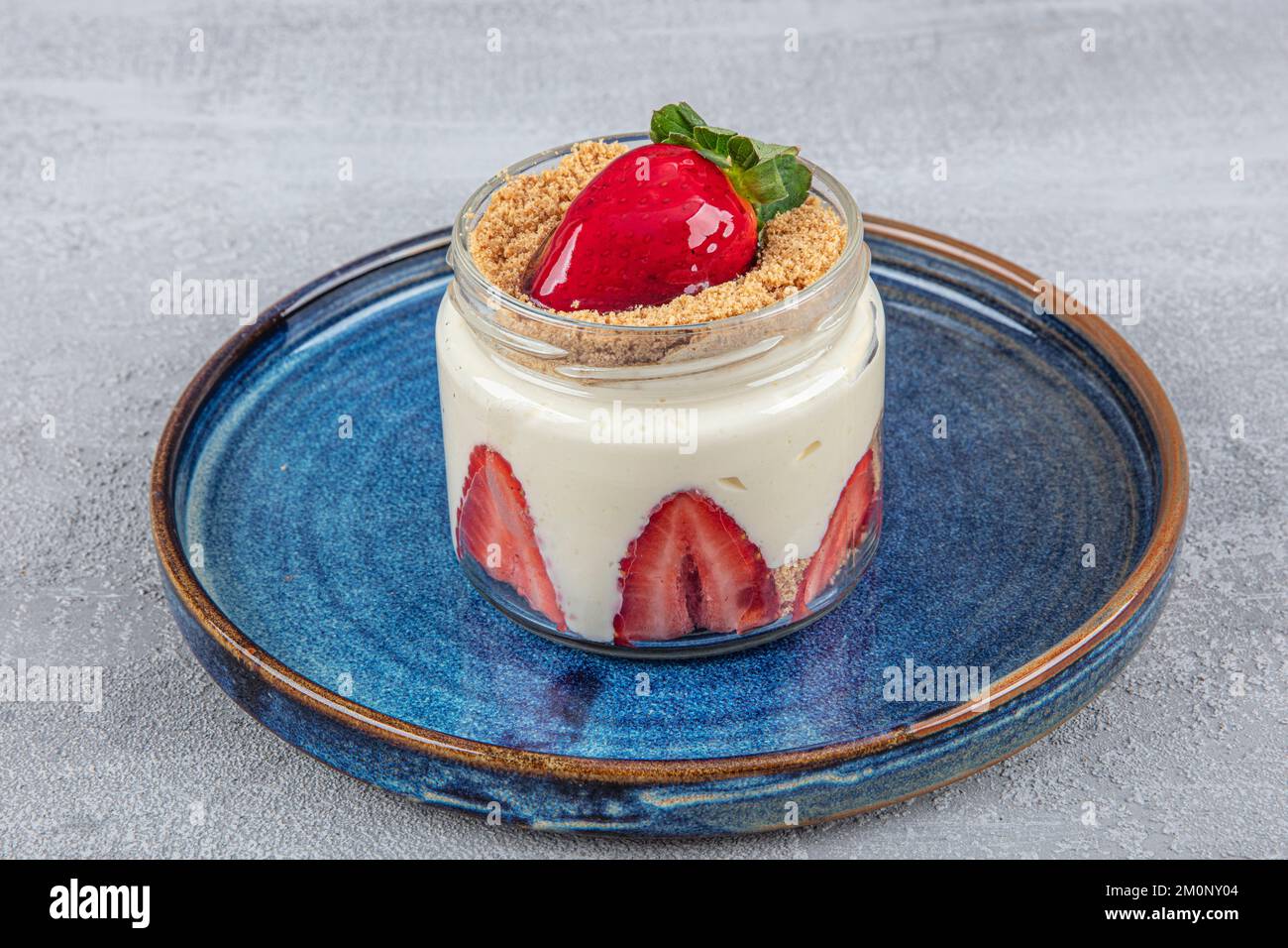 Strawberry magnolia dessert. Magnolia with strawberry and cream filling ...