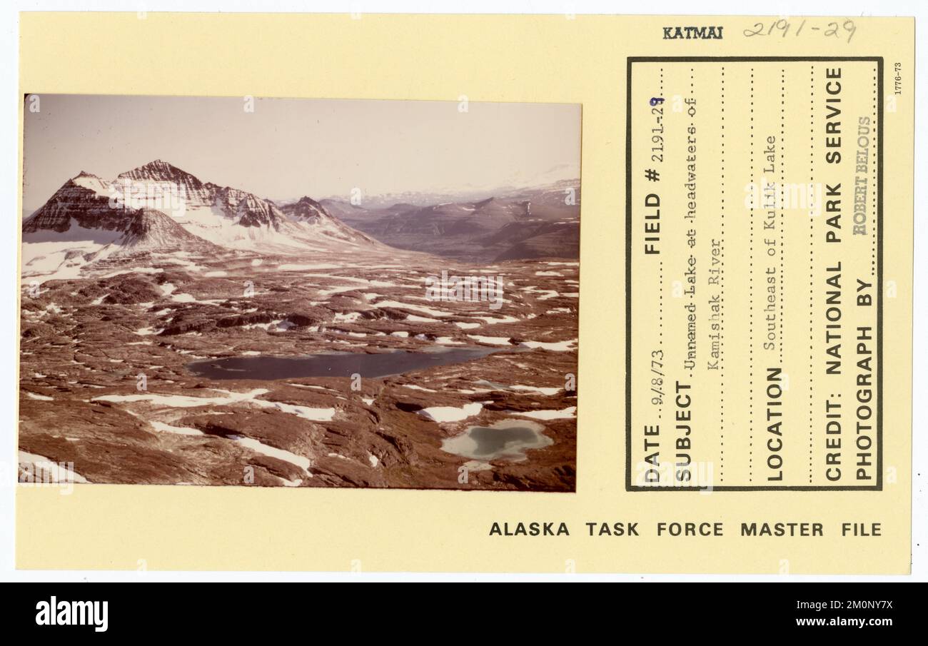 Unnamed Lake at headwaters of Kamishak River. Alaska Task Force ...