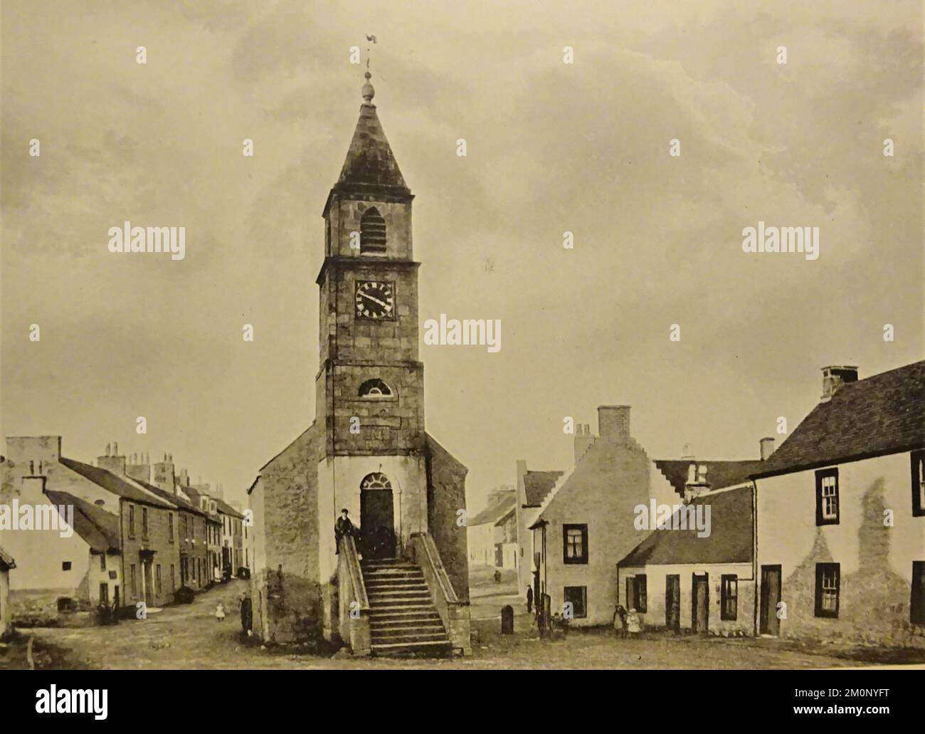 The Jougs in Kilmaurs in 1900 Stock Photo - Alamy