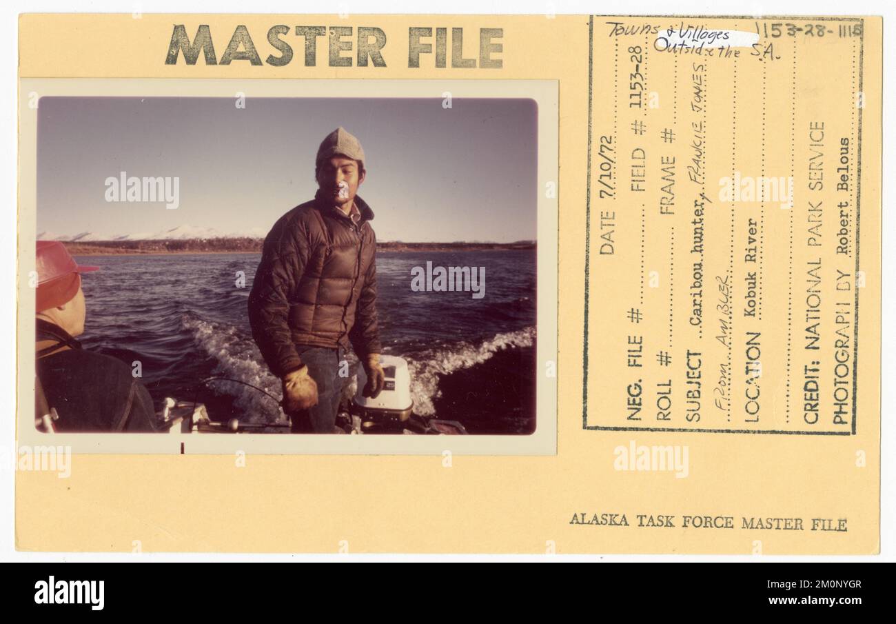 Caribou hunter, Frankie Jones from Amber. Alaska Task Force Photographs ...