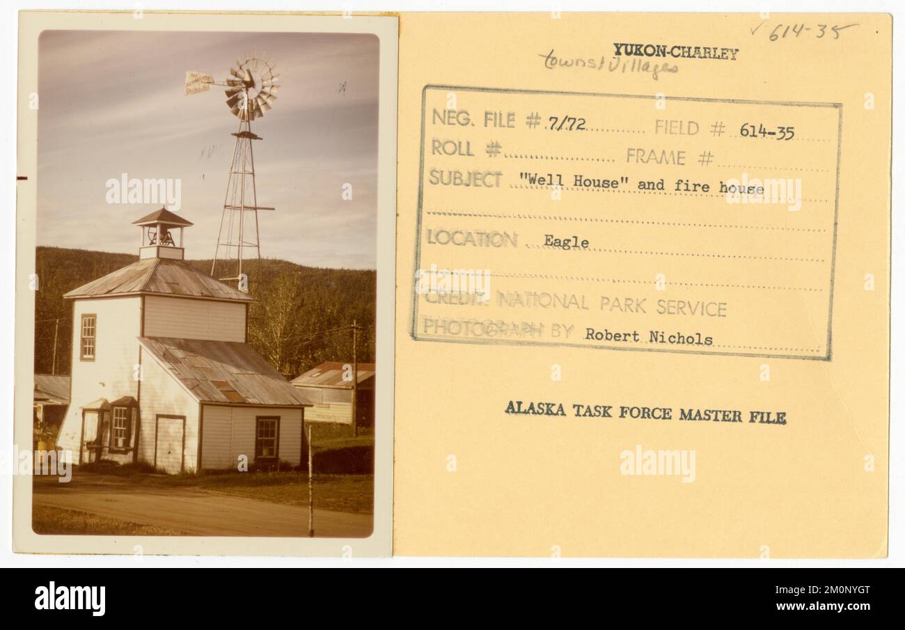 "Well house" and fire house. Alaska Task Force Photographs Stock Photo ...