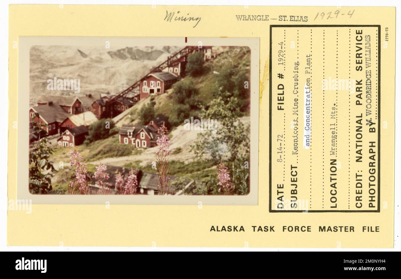 Kennicott Mine crushing and concentration plant. Alaska Task Force ...