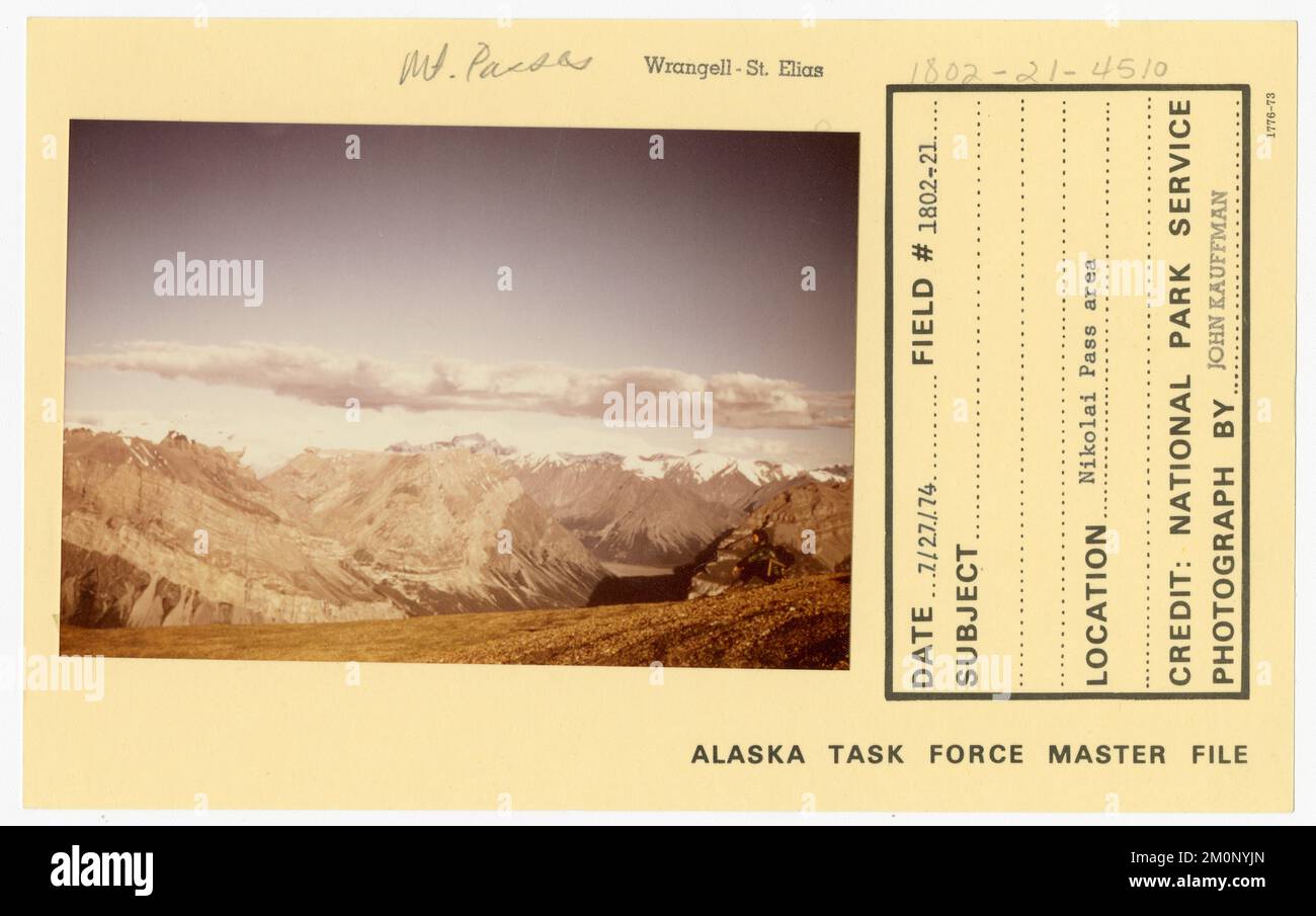 Nikolai Pass area. Alaska Task Force Photographs Stock Photo - Alamy
