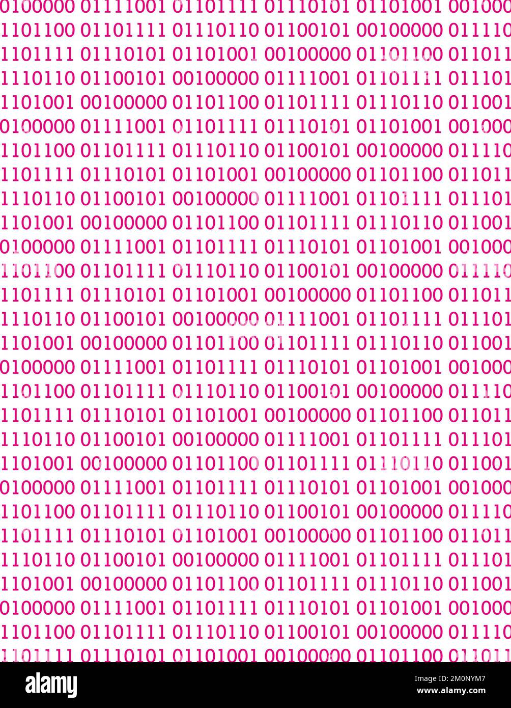 Binary code pattern with 0 and 1 Stock Photo - Alamy