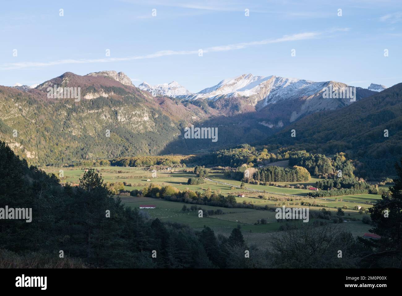 Mountainous landscape in the Spanish Pyrenees Stock Photo - Alamy