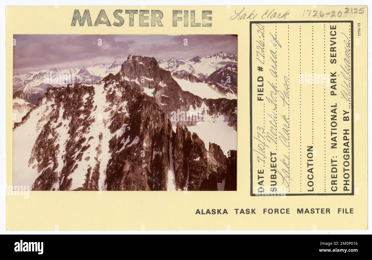 North fork area of Lake Clark Pass. Alaska Task Force Photographs Stock ...