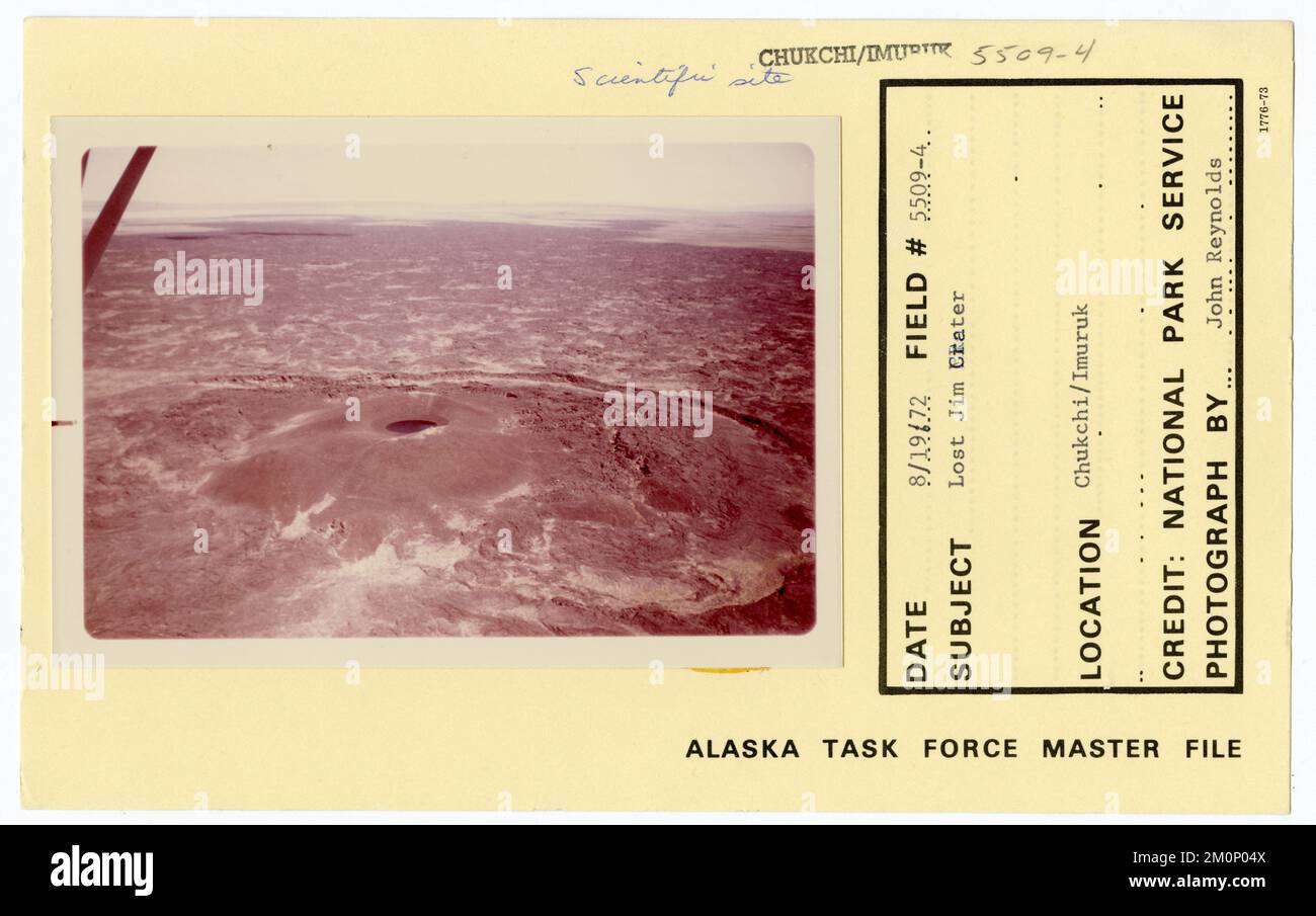 Lost Jim Crater. Alaska Task Force Photographs Stock Photo - Alamy