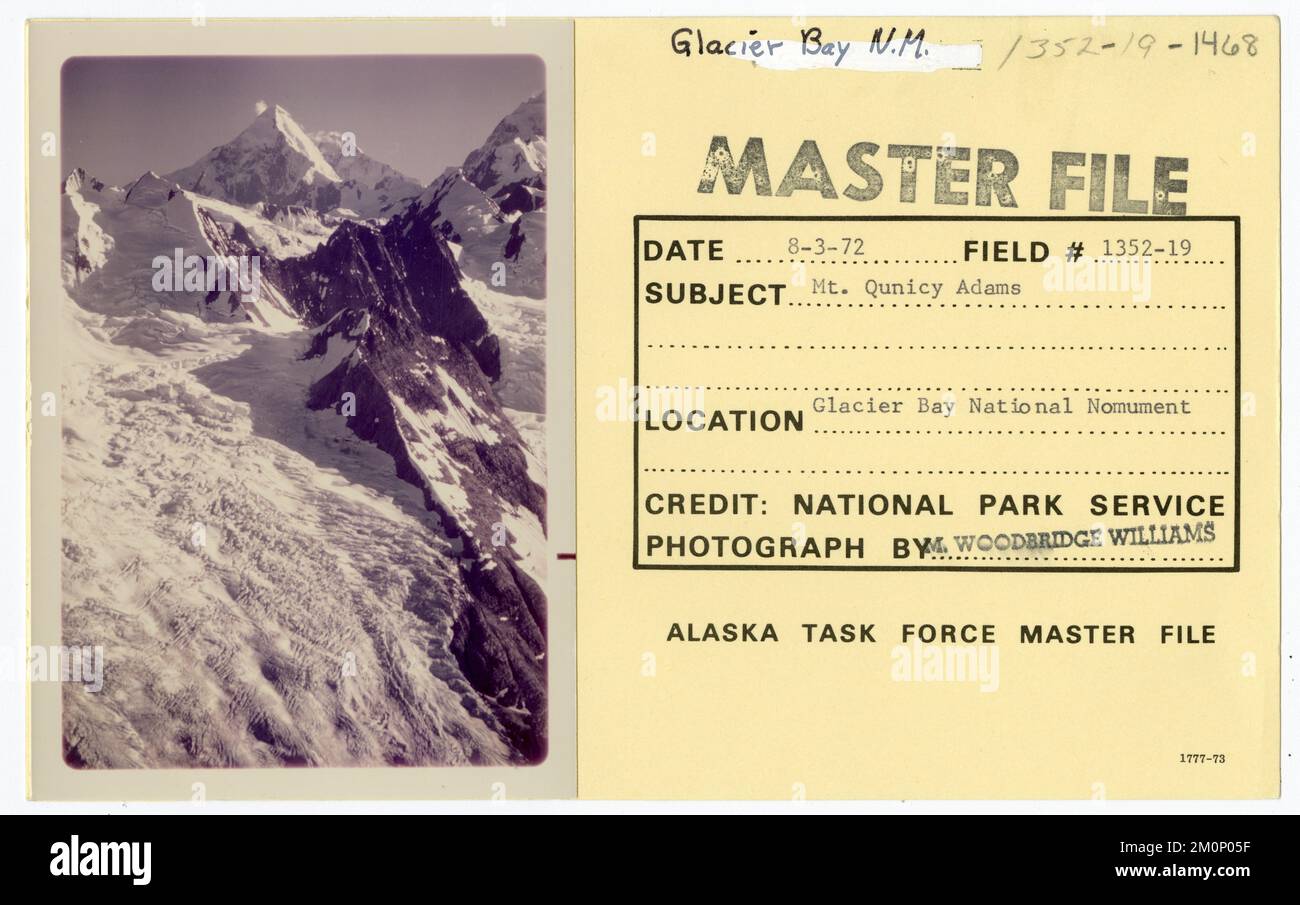 Mount Quincy Adams. Alaska Task Force Photographs Stock Photo - Alamy
