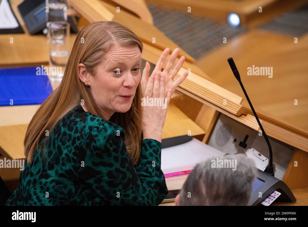 Edinburgh, Scotland, UK. 7th Dec, 2022. PICTURED: Shirley-Anne ...