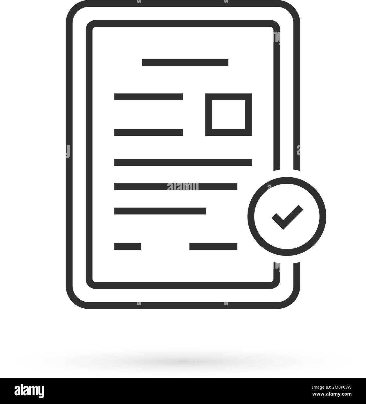 Document digital tablet Stock Vector Images - Alamy