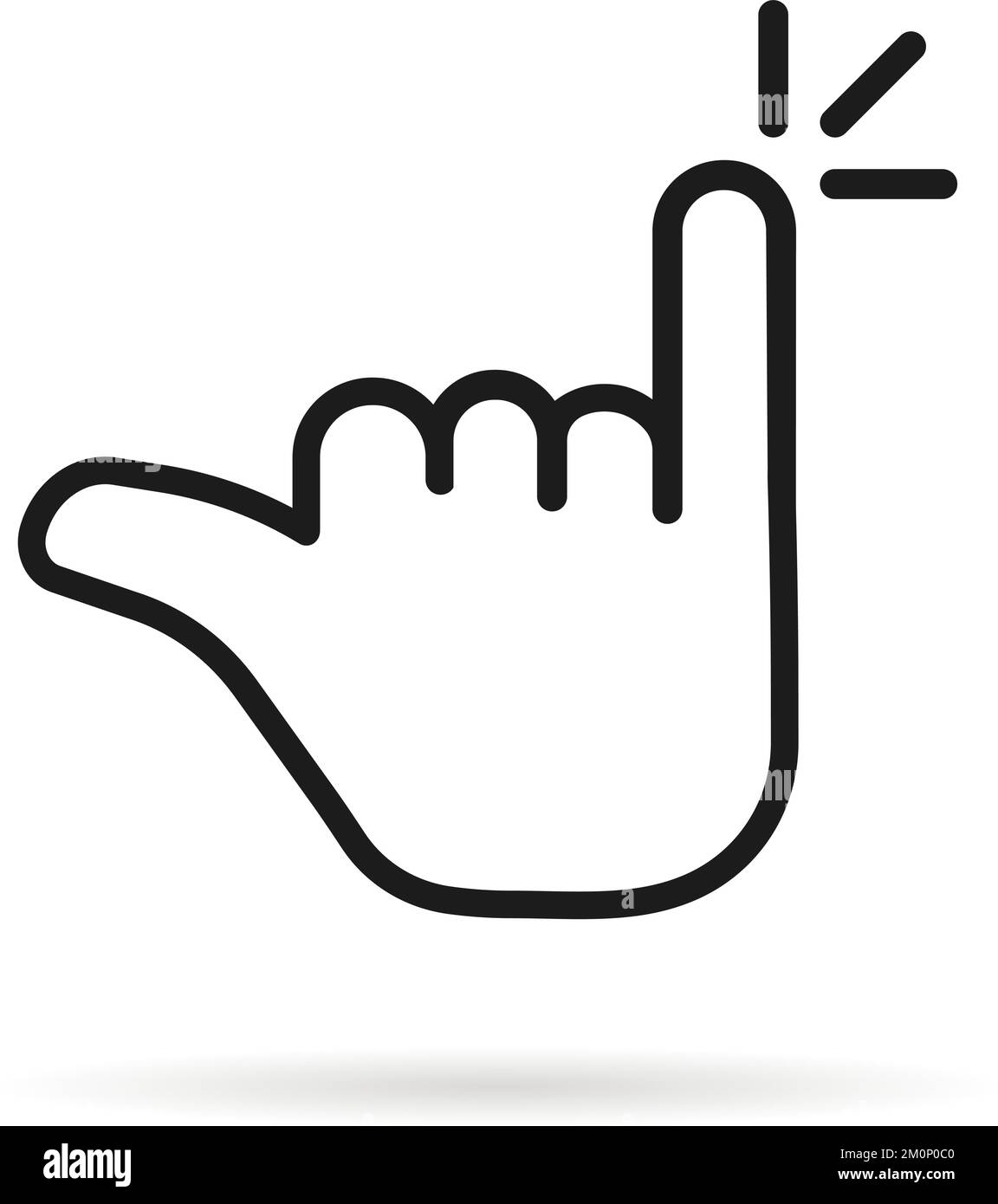 minimal linear pinky finger like promise Stock Vector Image & Art - Alamy