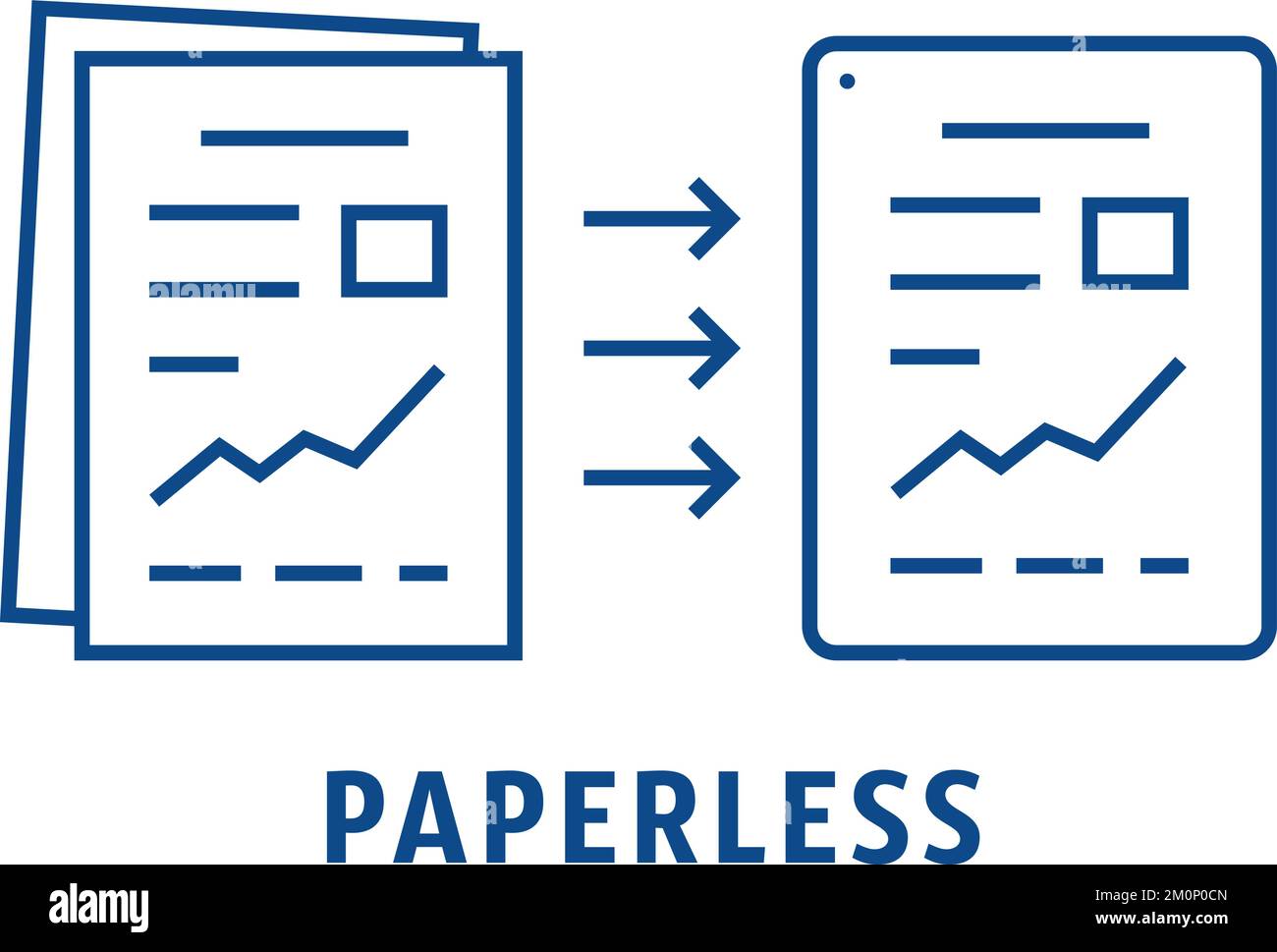paper evolution to files like paperless Stock Vector Image & Art - Alamy