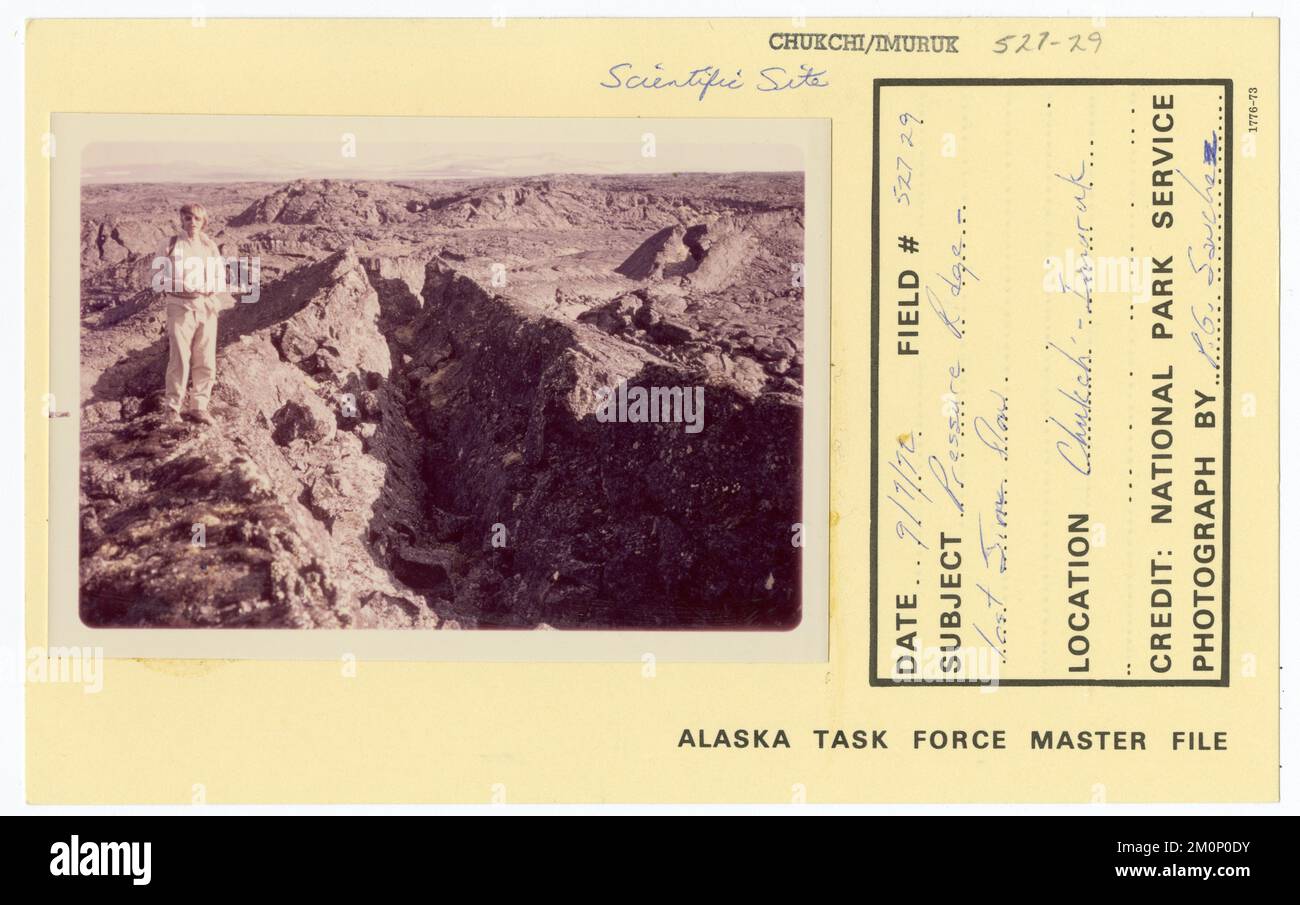 Pressure ridge - Lost Jim Flow. Alaska Task Force Photographs Stock ...