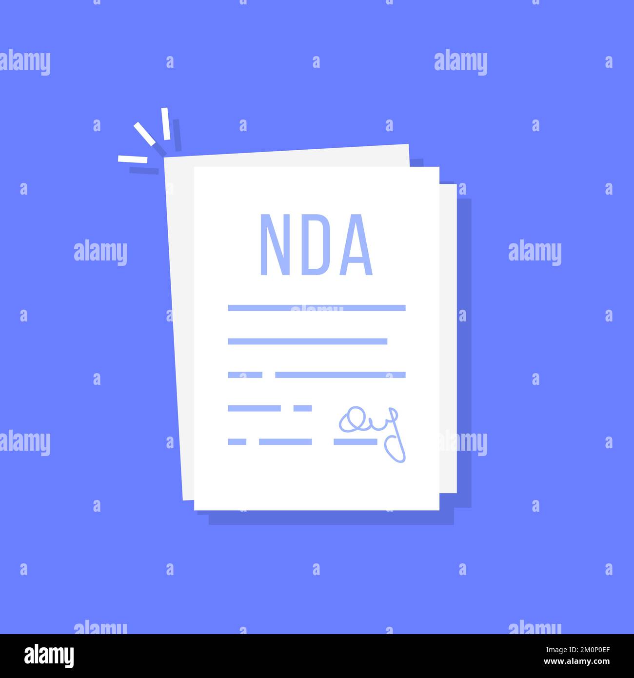 cartoon non-disclosure agreement doc Stock Vector Image & Art - Alamy
