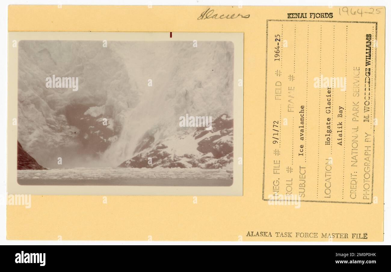Ice avalanche. Alaska Task Force Photographs Stock Photo - Alamy