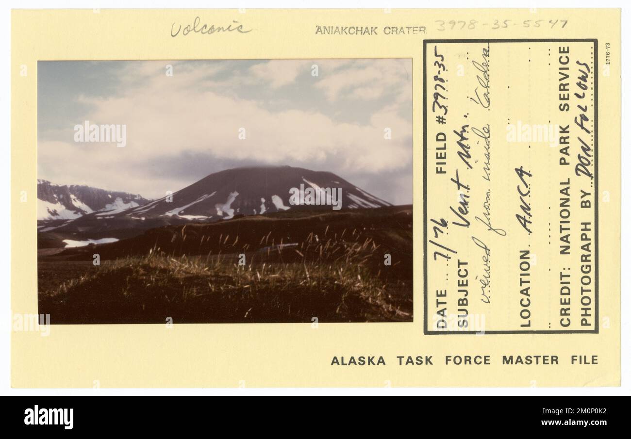 Vent Mountain, viewed from inside caldera. Alaska Task Force ...