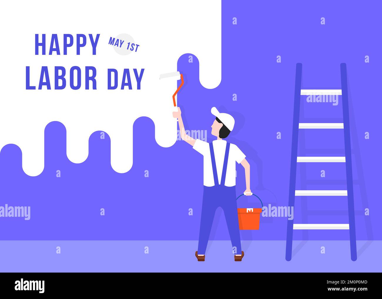 happy labor day with handyman Stock Vector Image & Art - Alamy