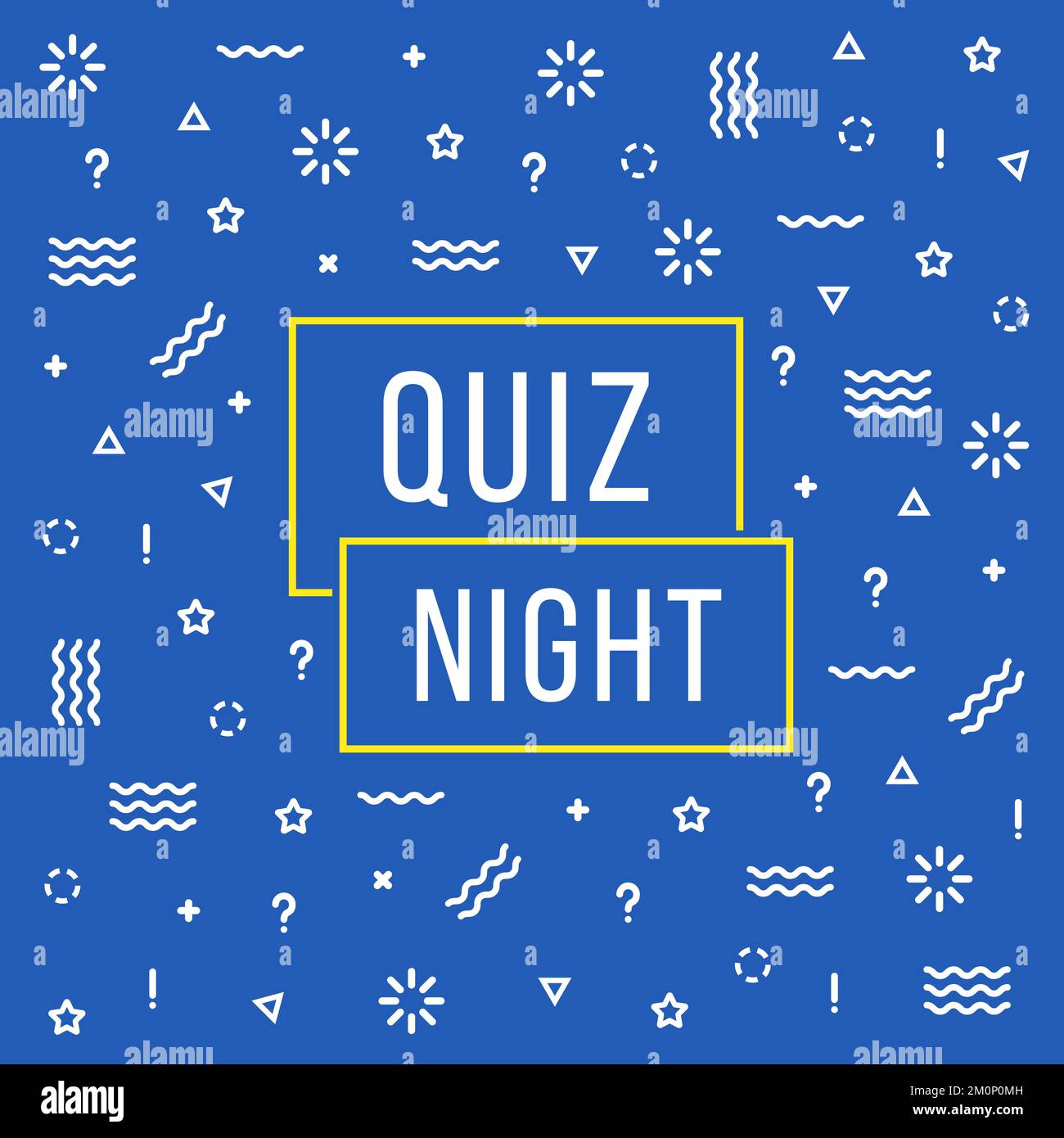 Quiz night logo hi-res stock photography and images - Alamy