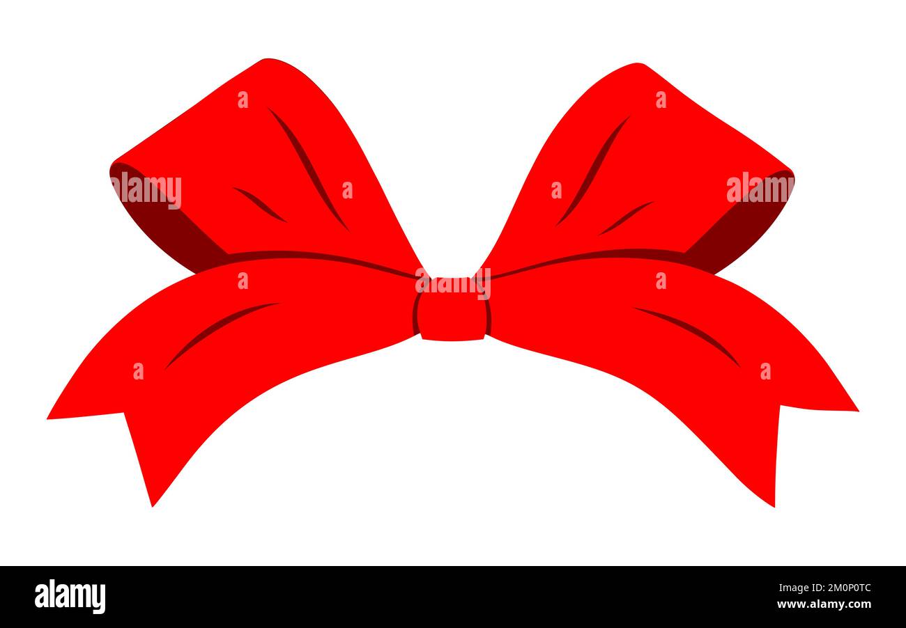 Red ribbon flat style vector illustration, isolated on background Stock Vector Image & Art - Alamy