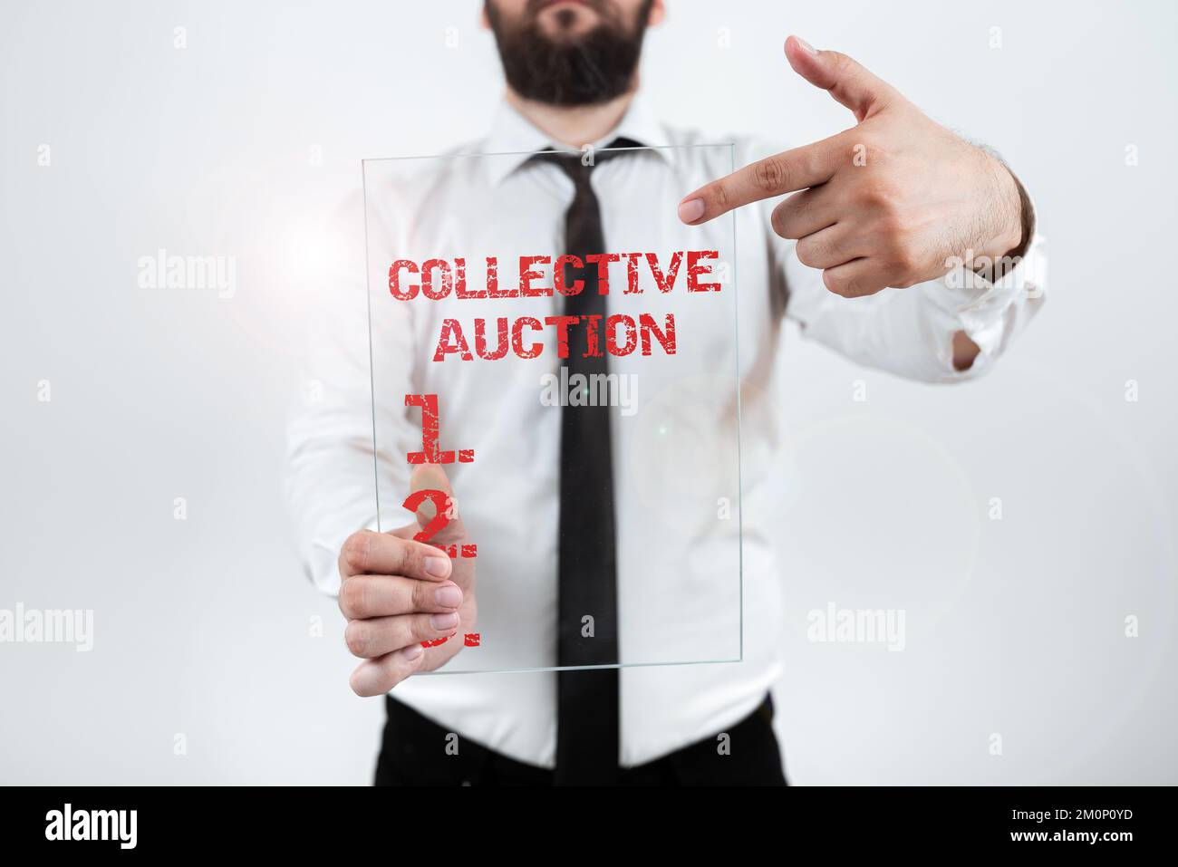 Writing displaying text Collective Auction. Conceptual photo Gathering ...