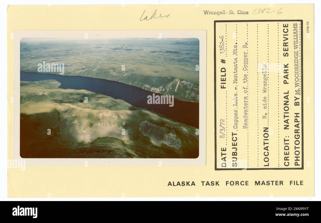 Copper Lake - Mentasta Mountains Headwaters of the Copper River. Alaska ...