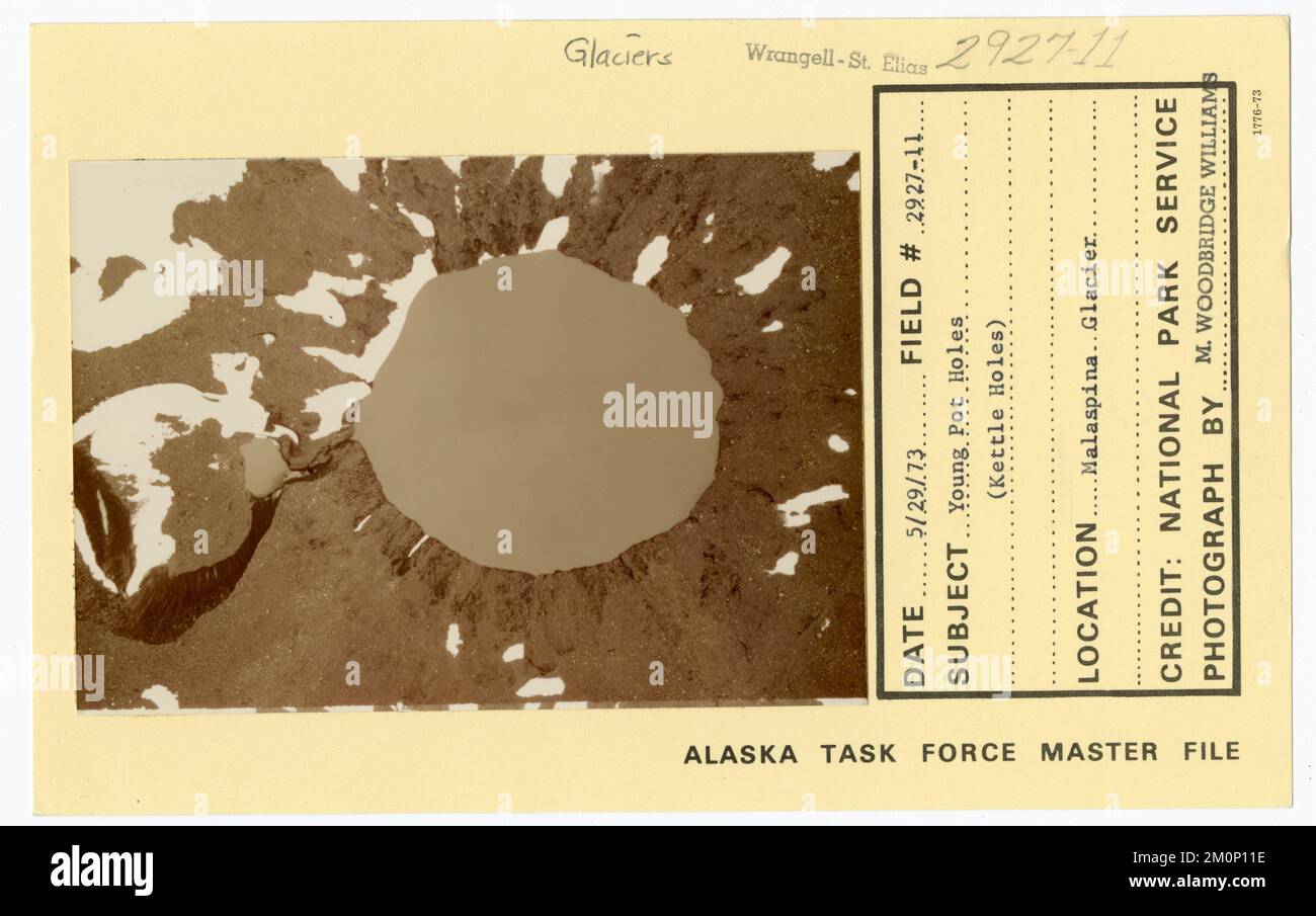 Young pot holes (Kettle holes). Alaska Task Force Photographs Stock ...