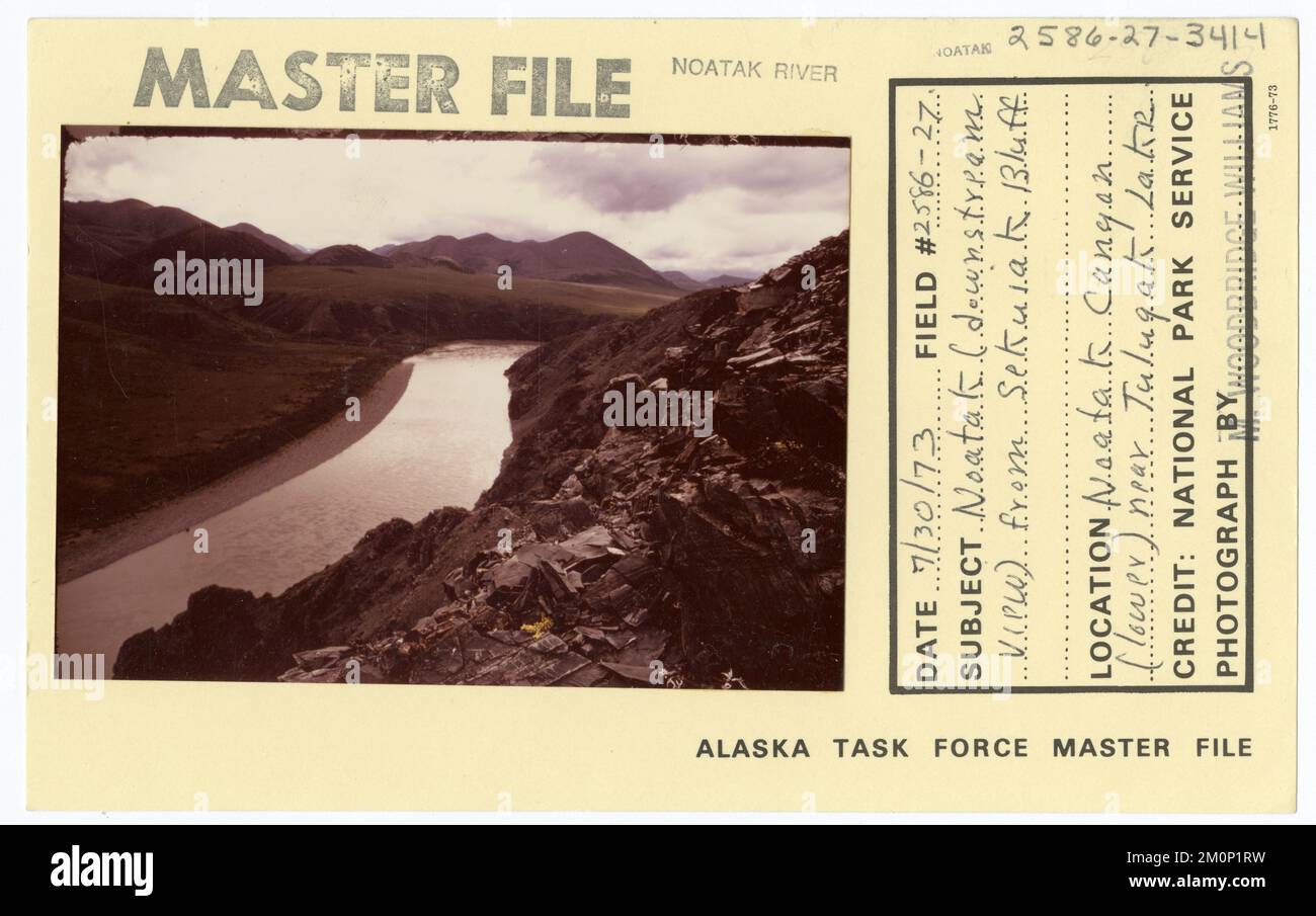 Noatak (downstream view) from Sekuiak Bluff. Alaska Task Force ...
