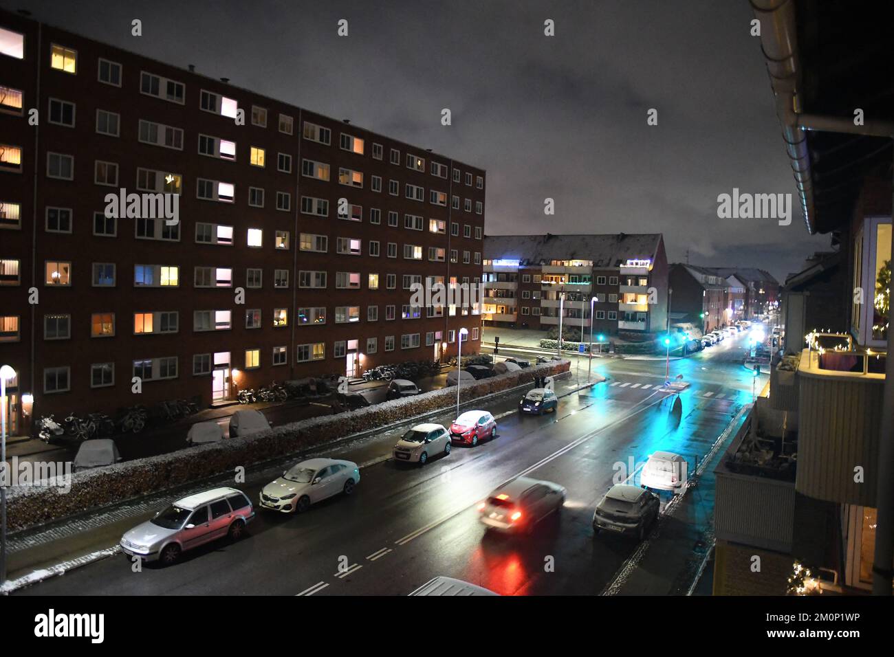 Kastrup/Copenhagen /Denmmark/07 December 2022/Snow fall in Kastrup ...