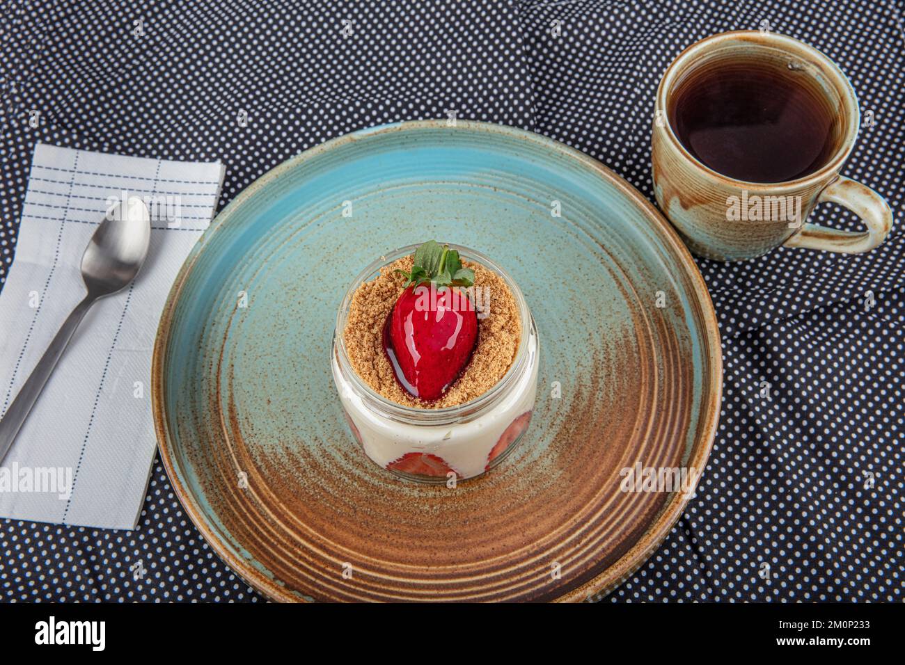 Strawberry magnolia dessert. Magnolia with strawberry and cream filling ...