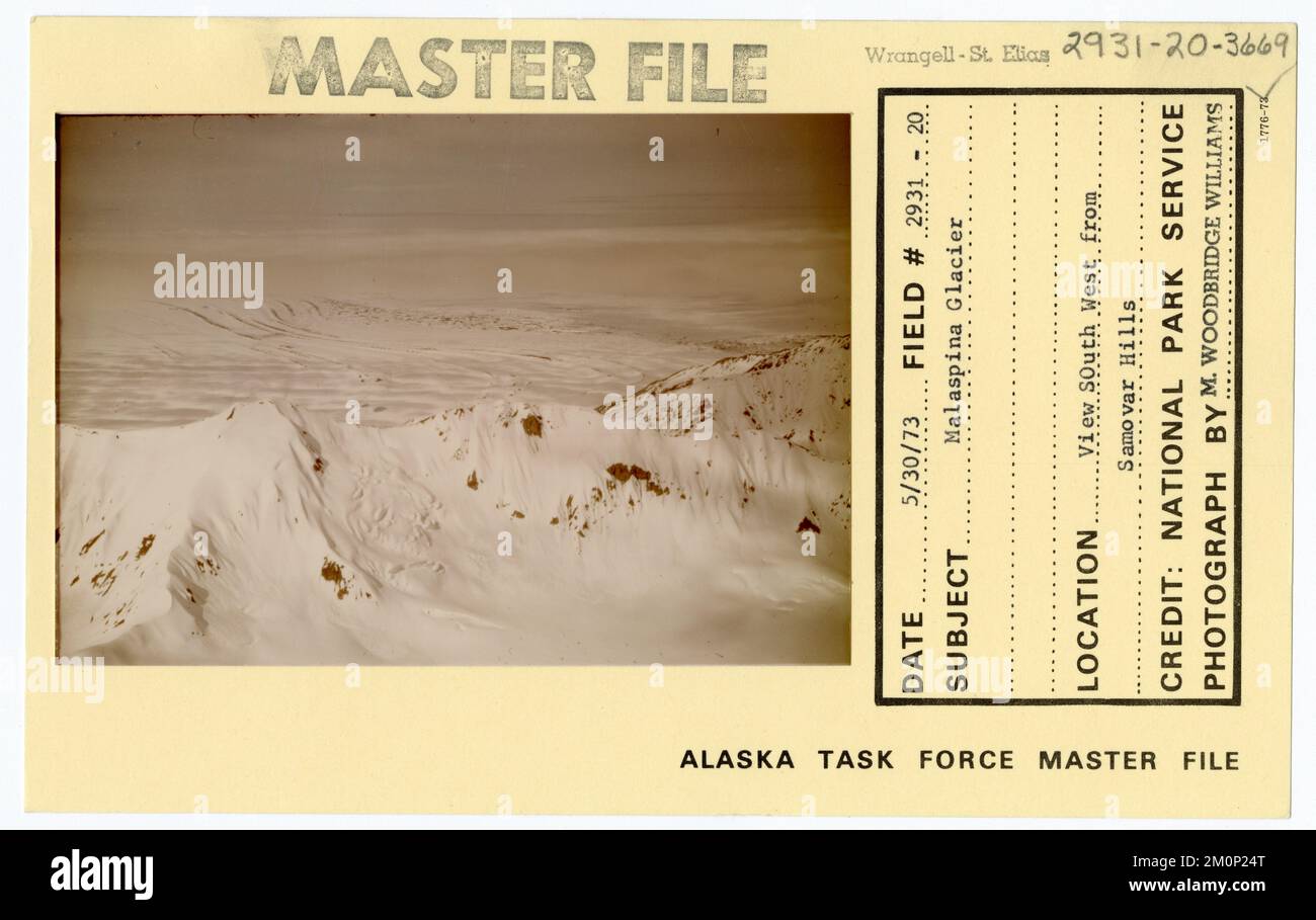 Malaspina Glacier. Alaska Task Force Photographs Stock Photo - Alamy Malaspina Glacier. Alaska Task Force Photographs Stock Photo - Alamy