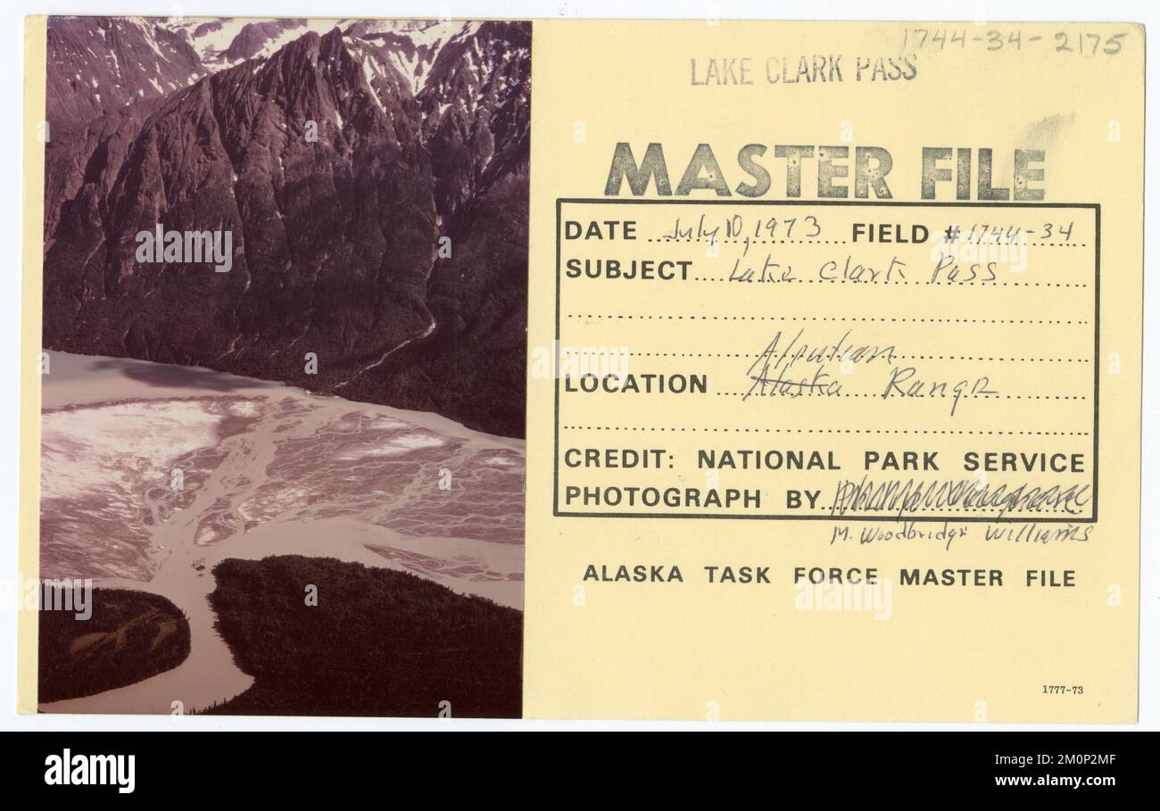 Lake Clark Pass. Alaska Task Force Photographs Stock Photo - Alamy
