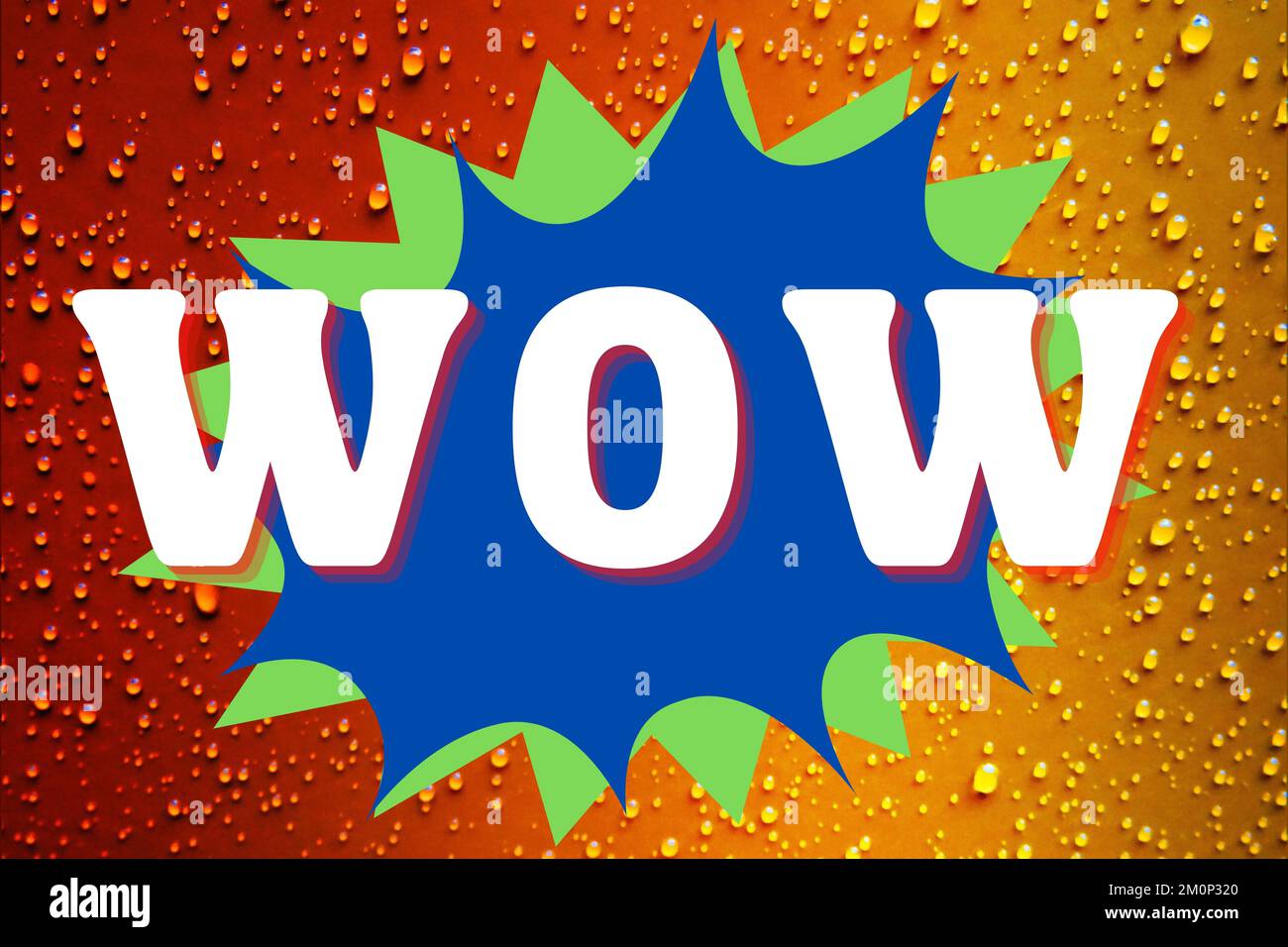 WOW expression with a happy cartoon face Stock Photo - Alamy