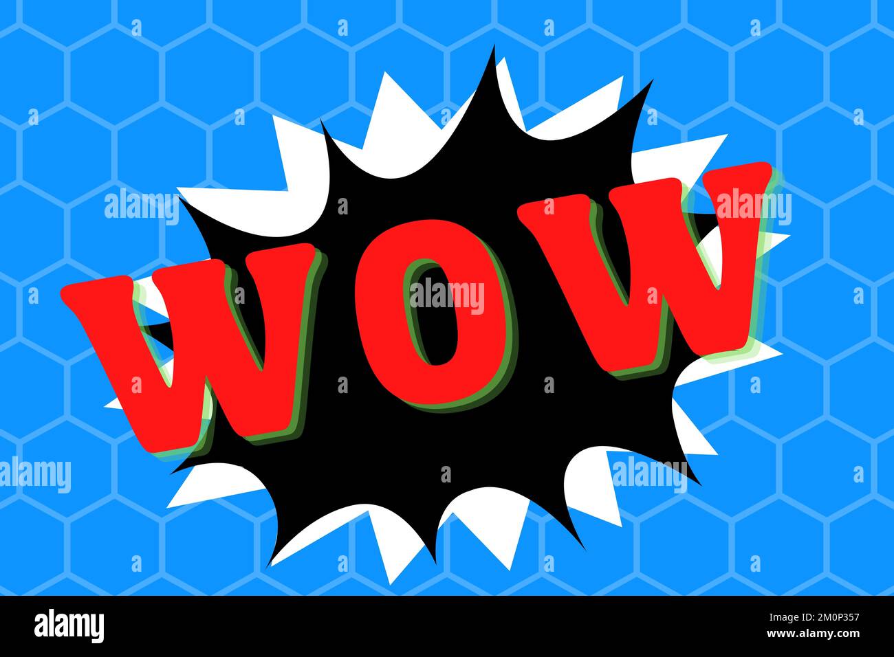 WOW expression with a happy cartoon face Stock Photo - Alamy