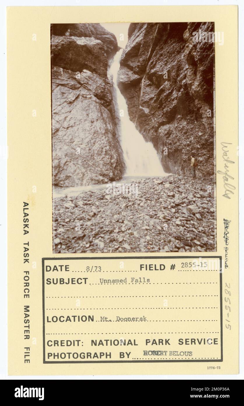 Unnamed falls. Alaska Task Force Photographs Stock Photo - Alamy