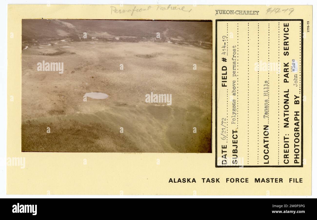 Polygons above permafrost. Alaska Task Force Photographs Stock Photo ...