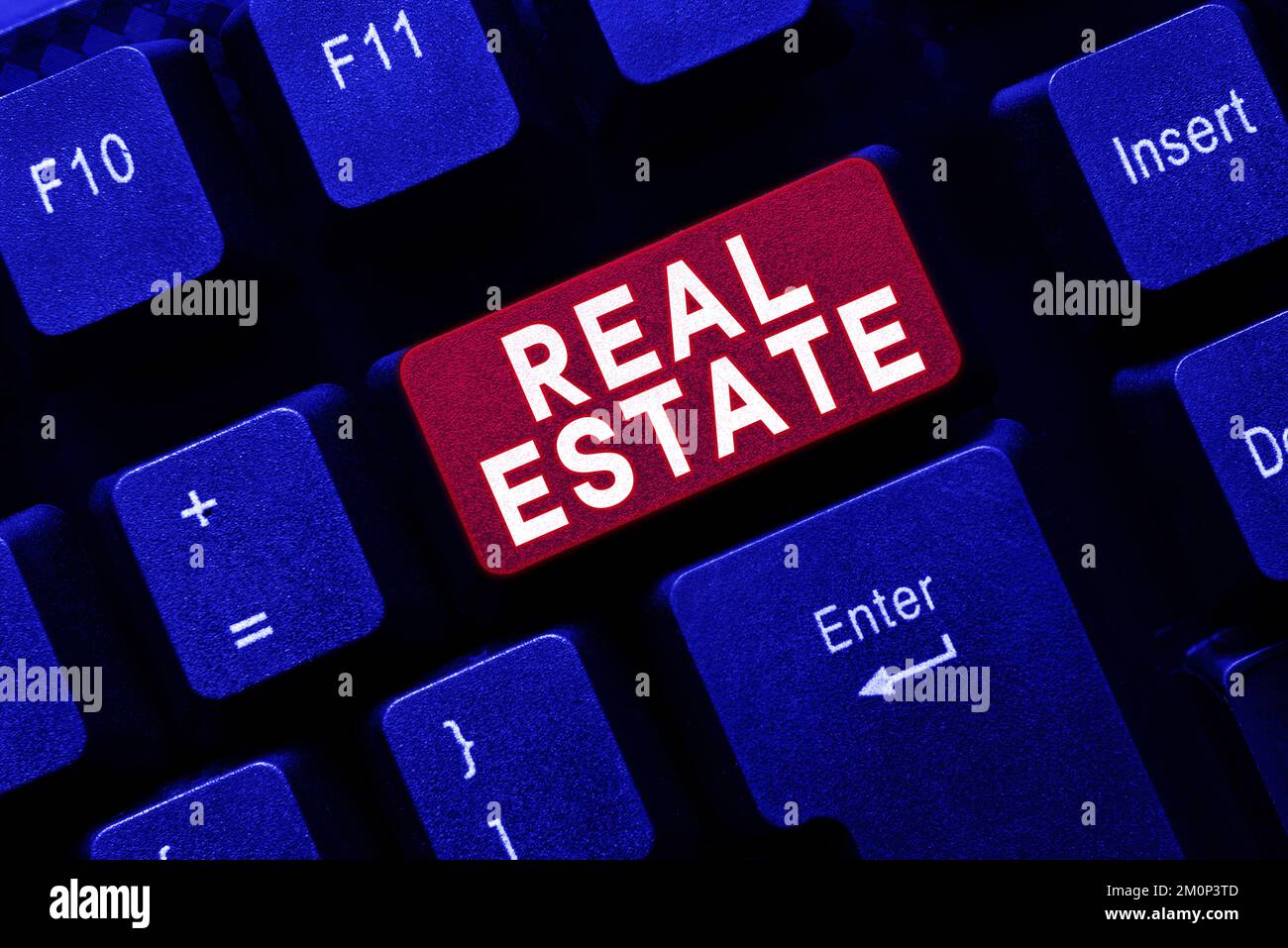 Text caption presenting Real Estate. Concept meaning the property ...