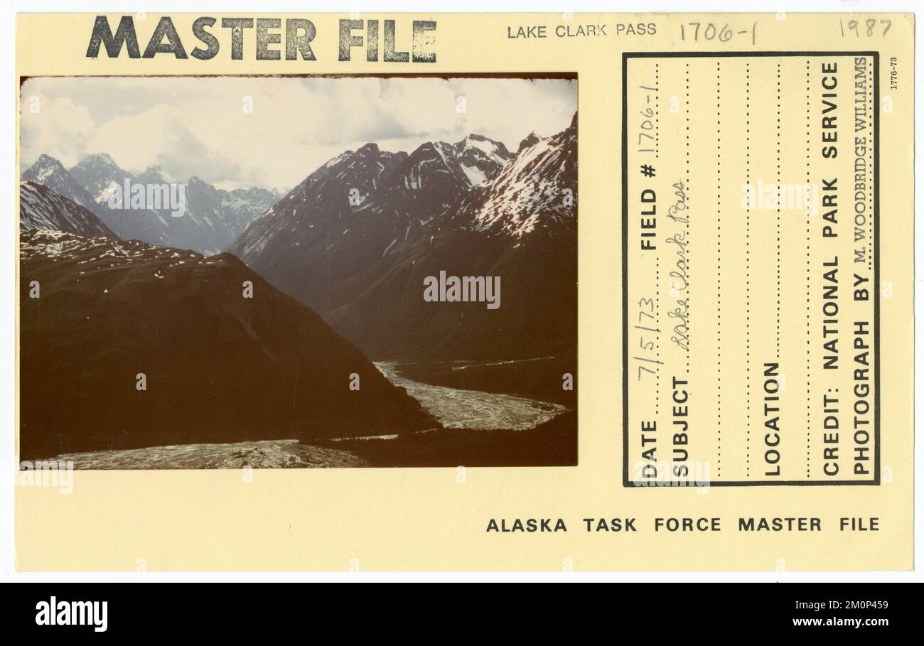 Lake Clark Pass. Alaska Task Force Photographs Stock Photo - Alamy