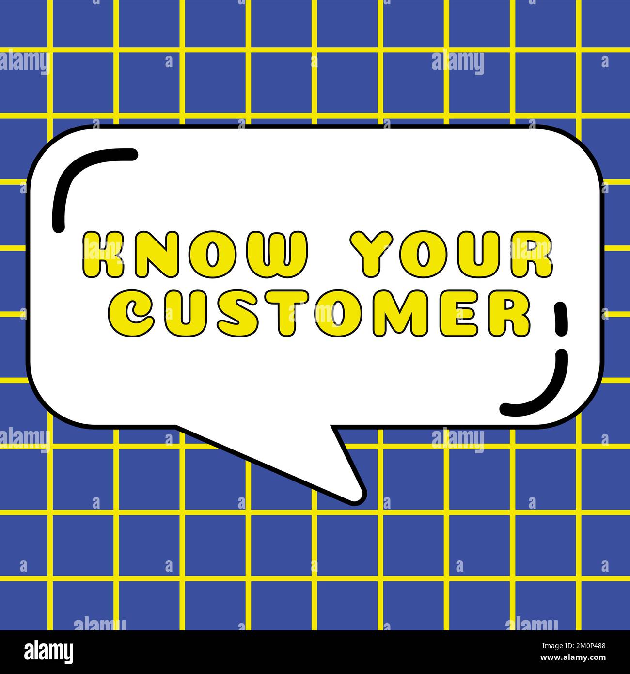 Hand writing sign Know Your Customer. Business concept Marketing ...