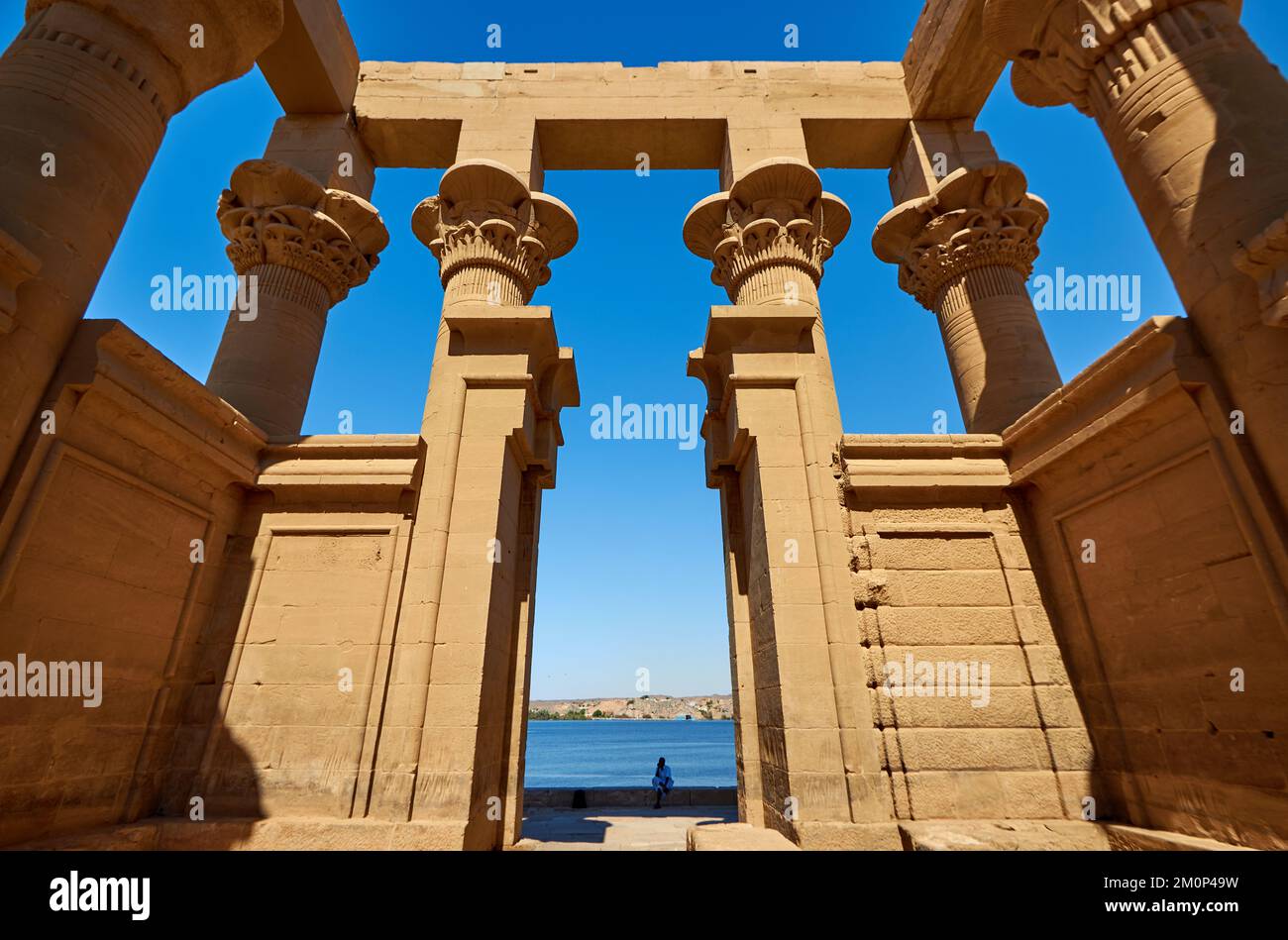 A hypaethral temple of Trajan's Kiosk from the inside, located on ...